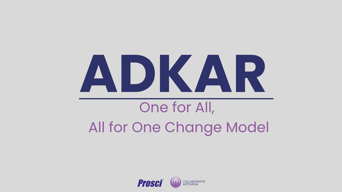 Prosci Employee Survival Guide to Change ADKAR | Collaborative Aotearoa