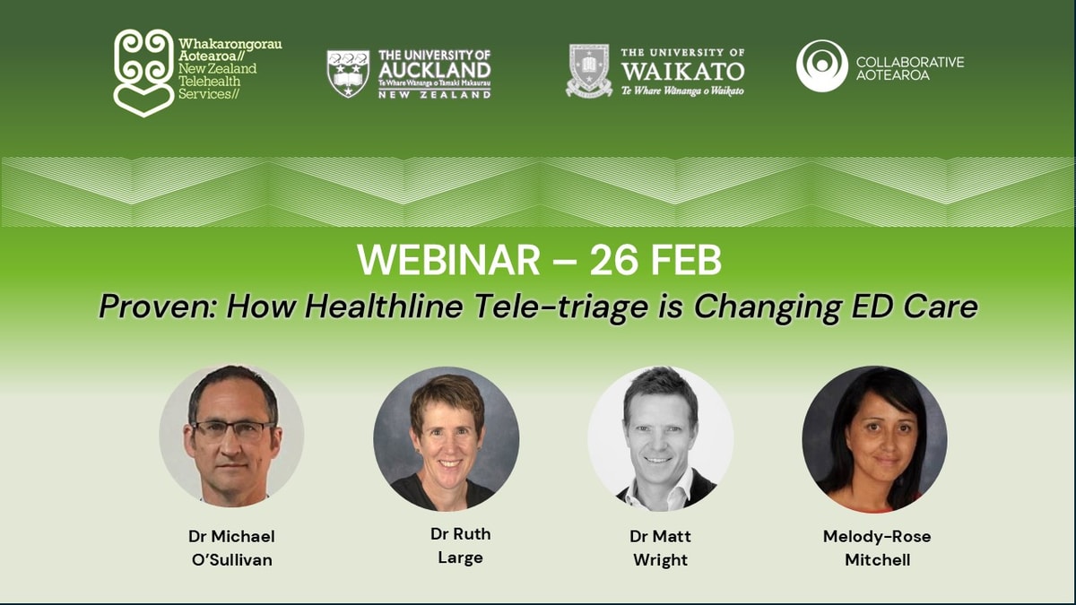 The Impact of Healthline on Emergency Departments in Te Manawa Taki ...